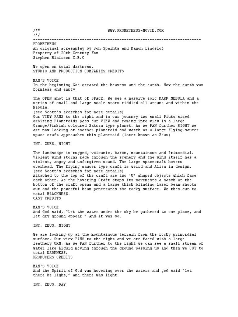 Prometheus | PDF | Sky | Nature