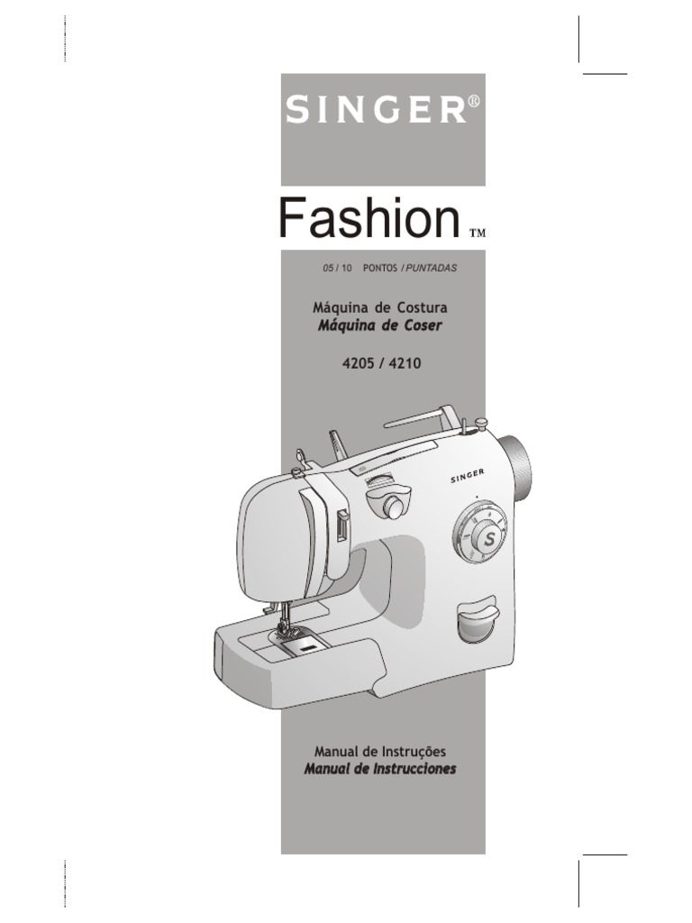 Manual Singer 4205 4210 Fashion | PDF | Agulha de costura | Costura