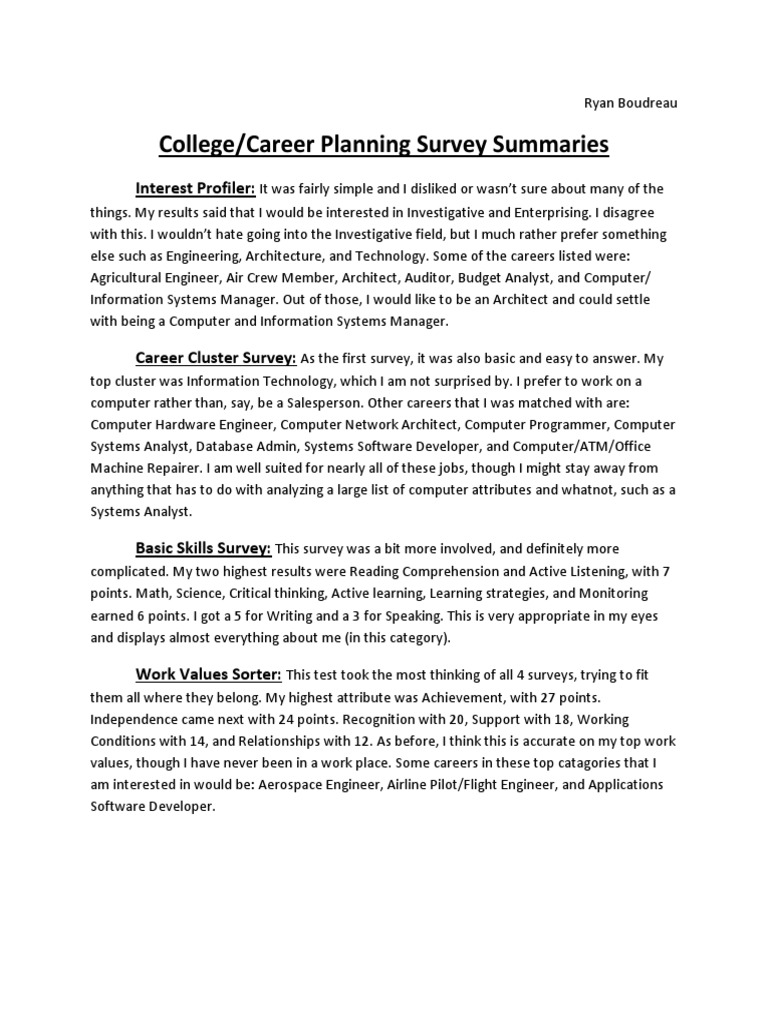 Survey Summaries | PDF