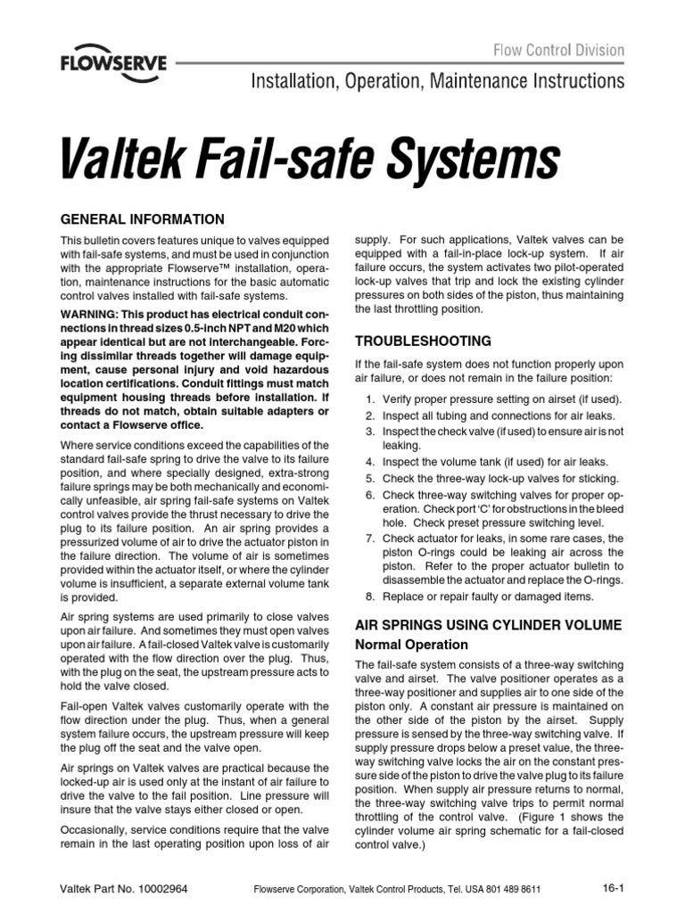 Fail Position PDF | PDF | Valve | Actuator