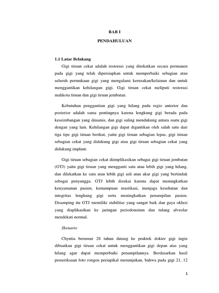 BAB I GTJ | PDF