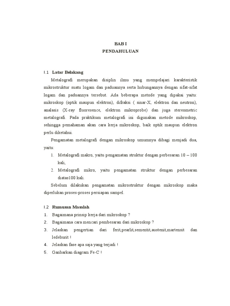 Laporan Struktur Mikro | PDF