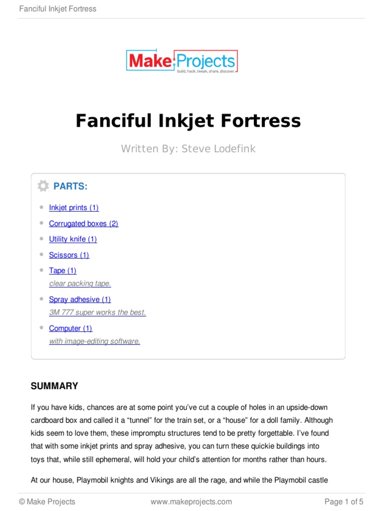 Fanciful Inkjet Fortress | PDF | Media Technology | Computing And Information Technology