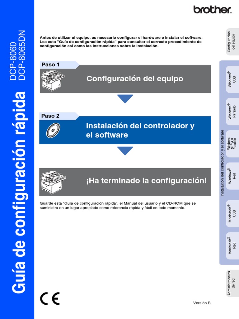 Brother DCP 8060 | PDF | Windows XP | Mac OS