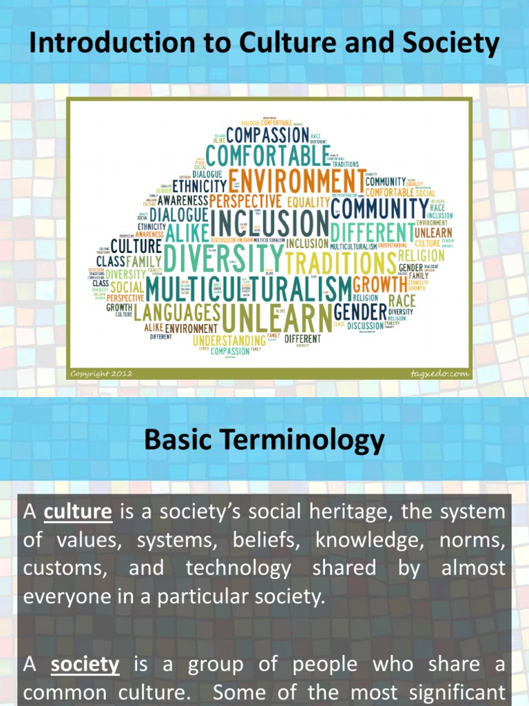 Introduction To Culture and Society (4A1) | PDF