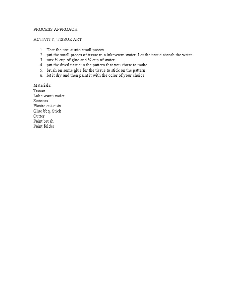 Tissue Art | PDF | Home & Garden