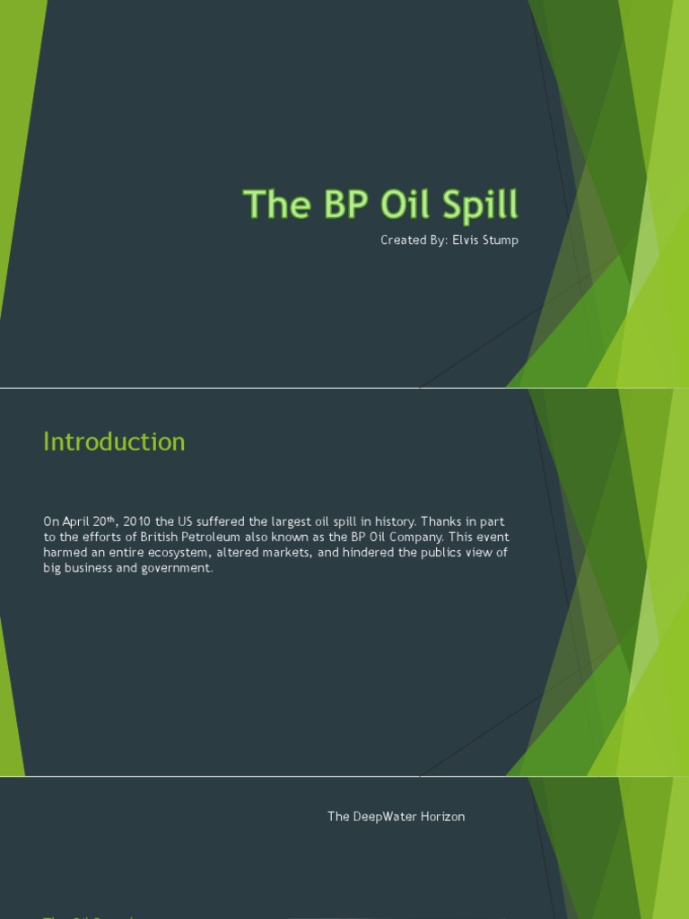The BP Oil Spill | PDF | Oil Spill | Deepwater Horizon