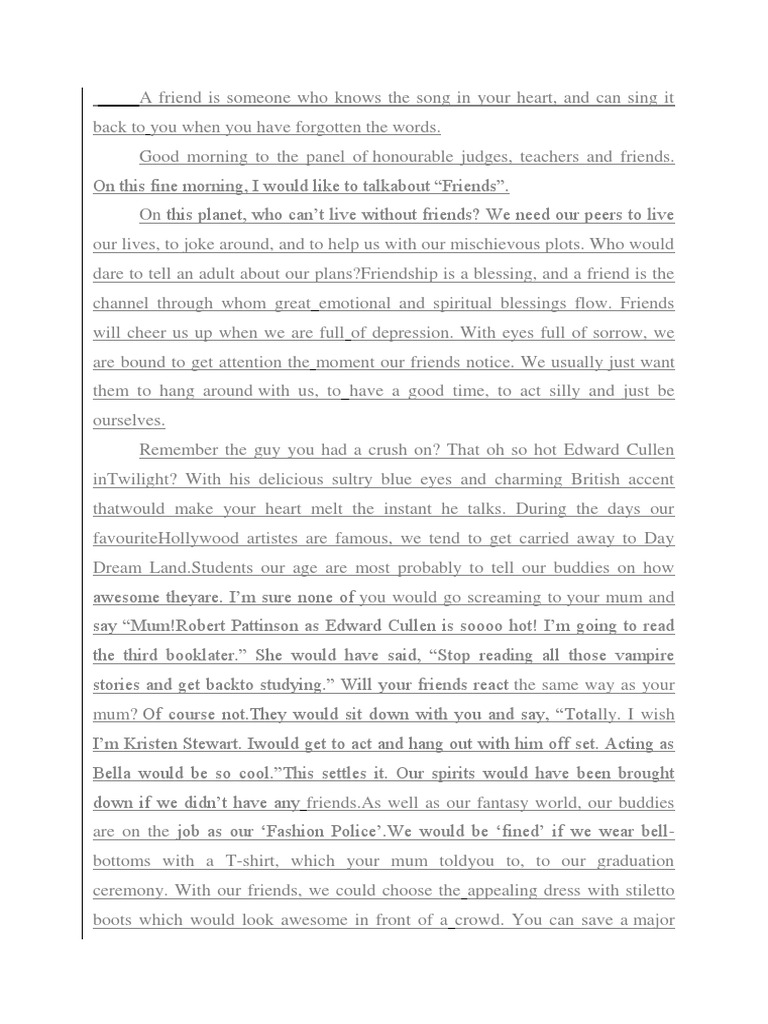 Public Speaking Script