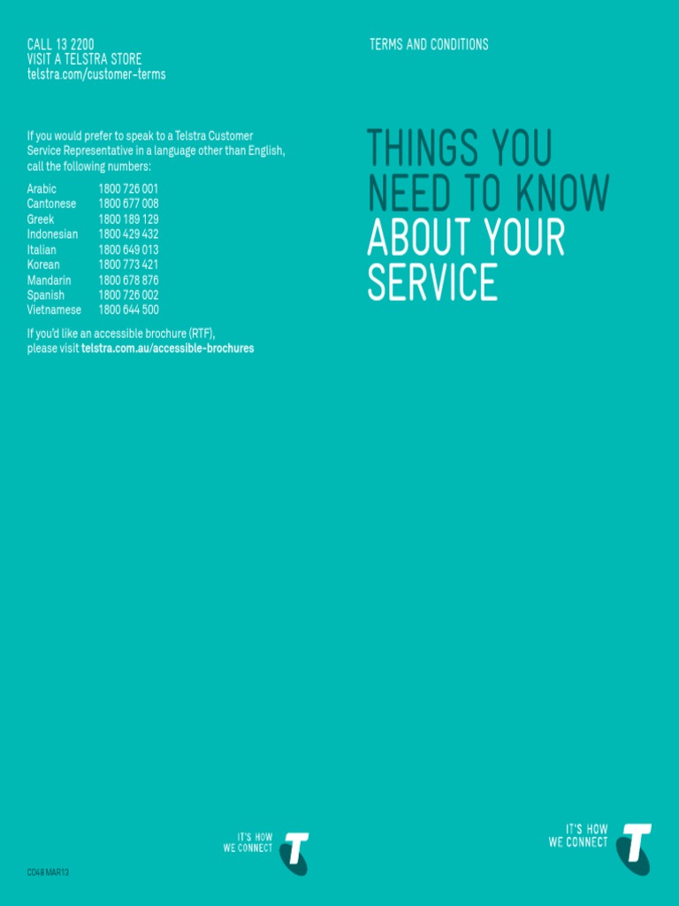 Things You Need To Know About Telstra Services c048 | PDF | Multimedia ...