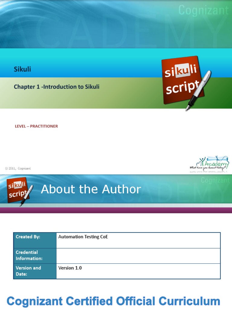 Chapter 1 Introduction To Sikuli | PDF | Scripting Language | Integrated Development Environment