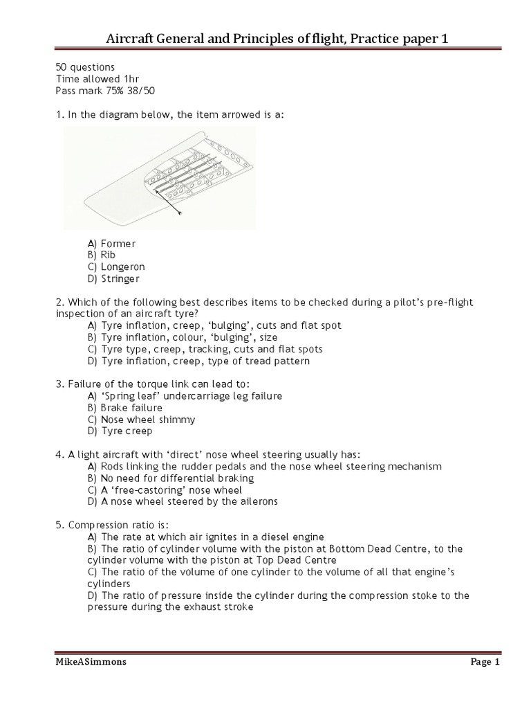 Aircraft General and Principles of Flight | PDF | Flight Control ...