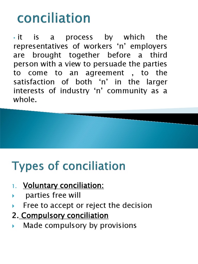 Conciliation | PDF | Public Sphere | Social Institutions