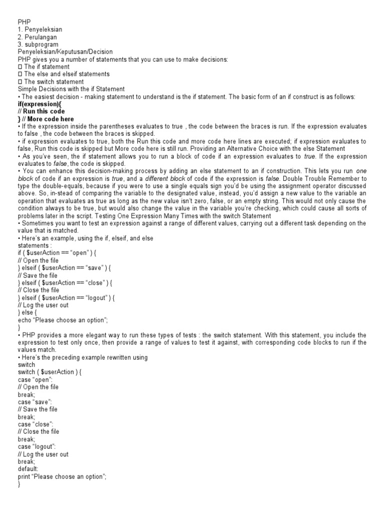 If (Expression) (// Run This Code) // More Code Here | PDF | Subroutine | Parameter (Computer ...