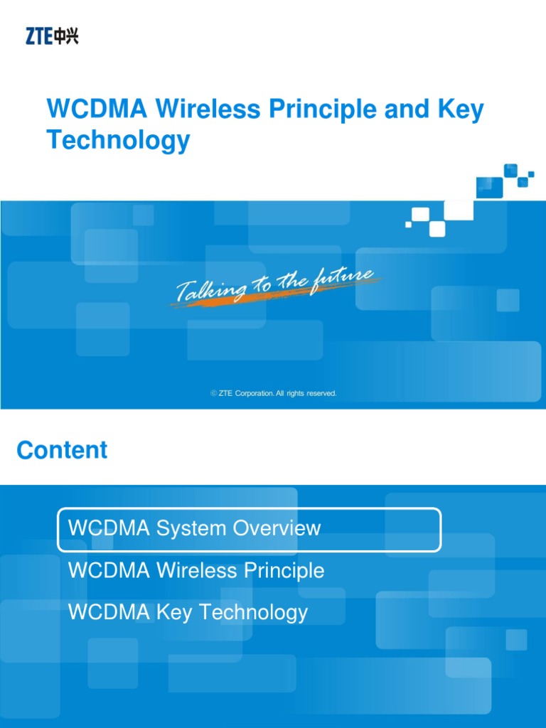 01-0-WCDMA Wireless Principle and Key Technology-102 | PDF | Code Division Multiple Access | 3 G