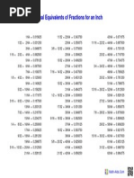 Size Conversion Chart | PDF | Inch | Notation