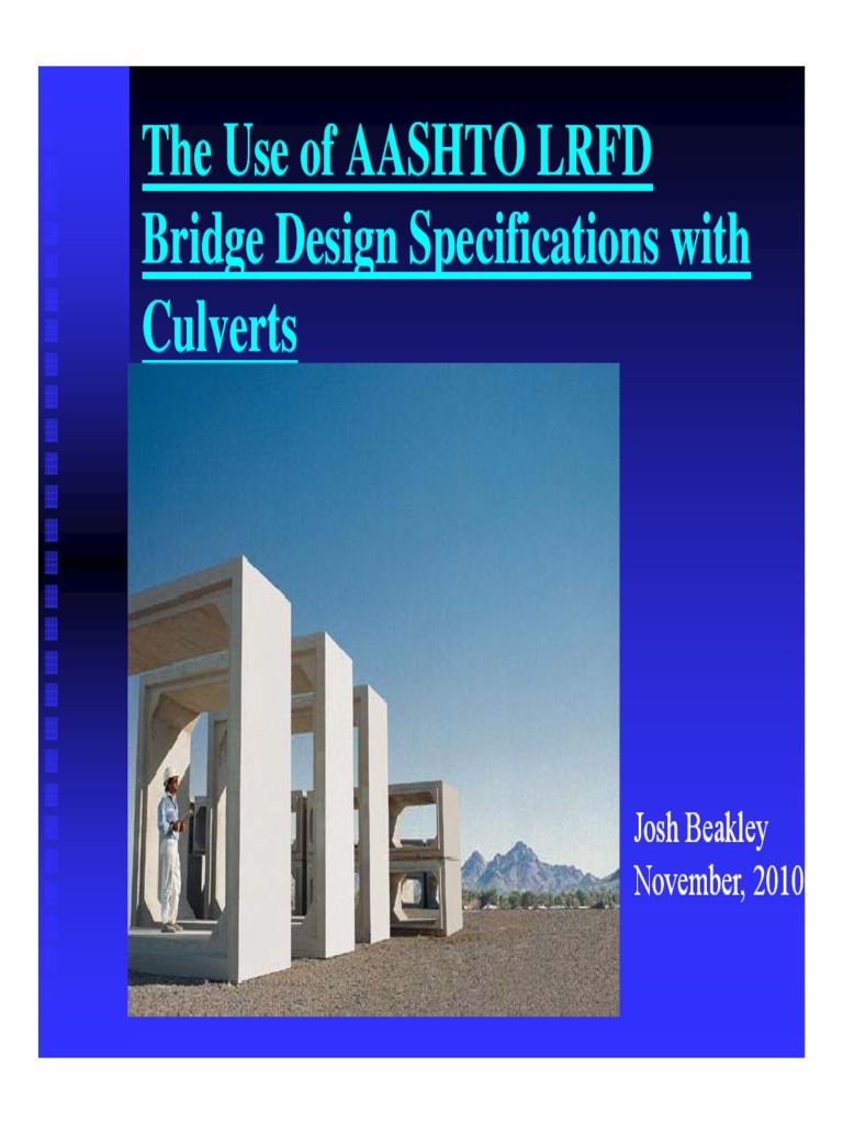 AASHTO LRFD Culvert Bridge Design Guide | PDF
