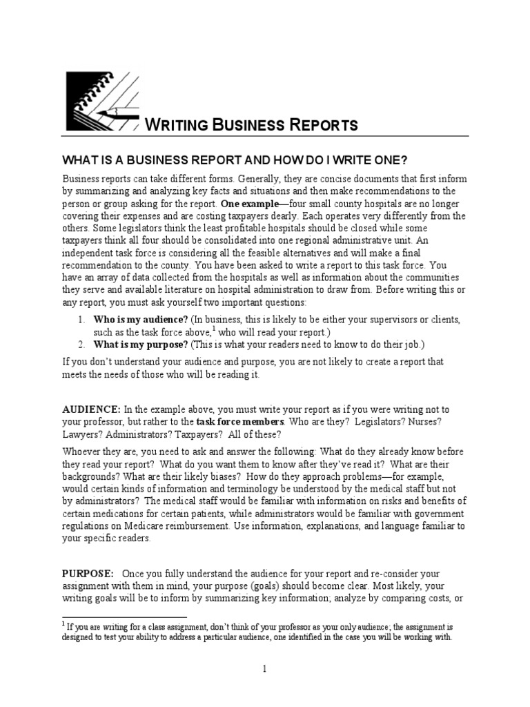 How To Write Business Report | PDF | Cognitive Science | Cognition