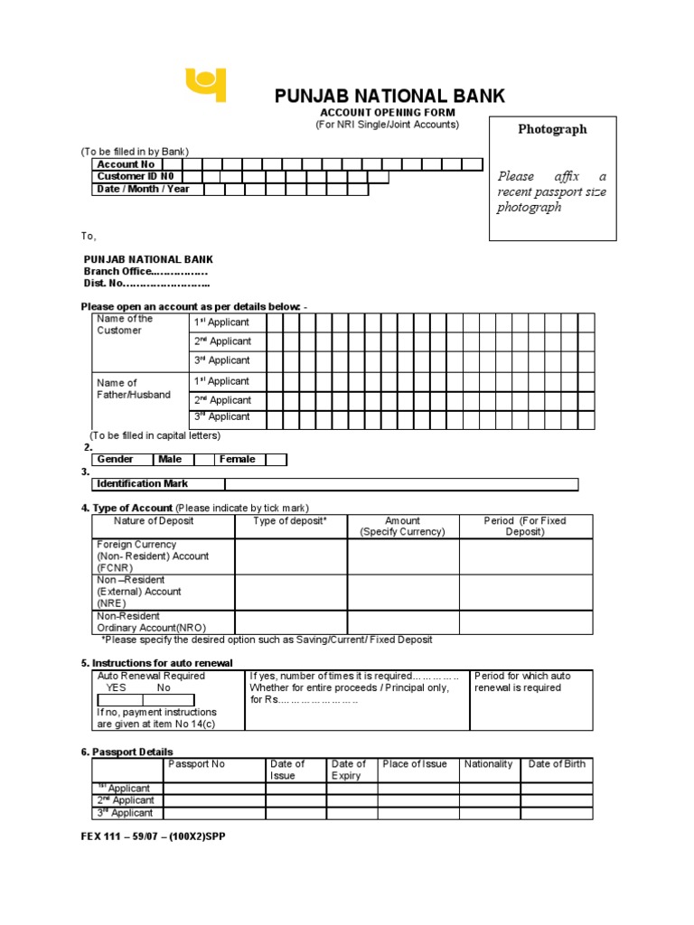 Punjab National Bank | Deposit Account | Banks | Free 30-day Trial | Scribd