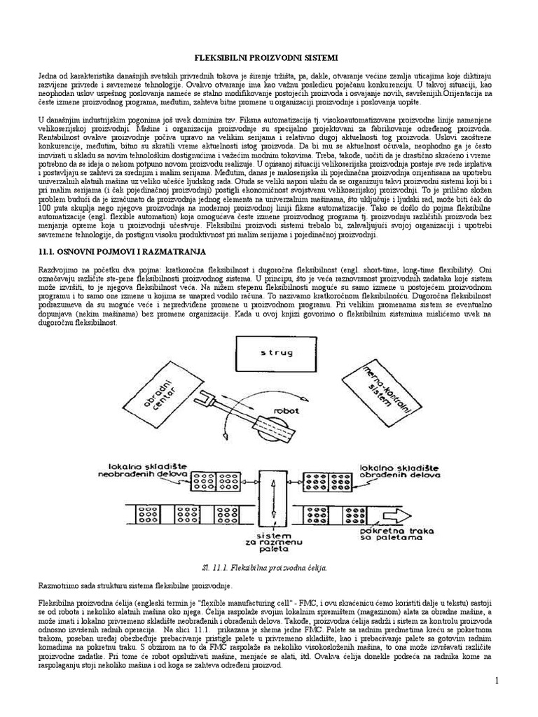 fLEKSIBILNI PROIZVODNI SISTEMI | PDF
