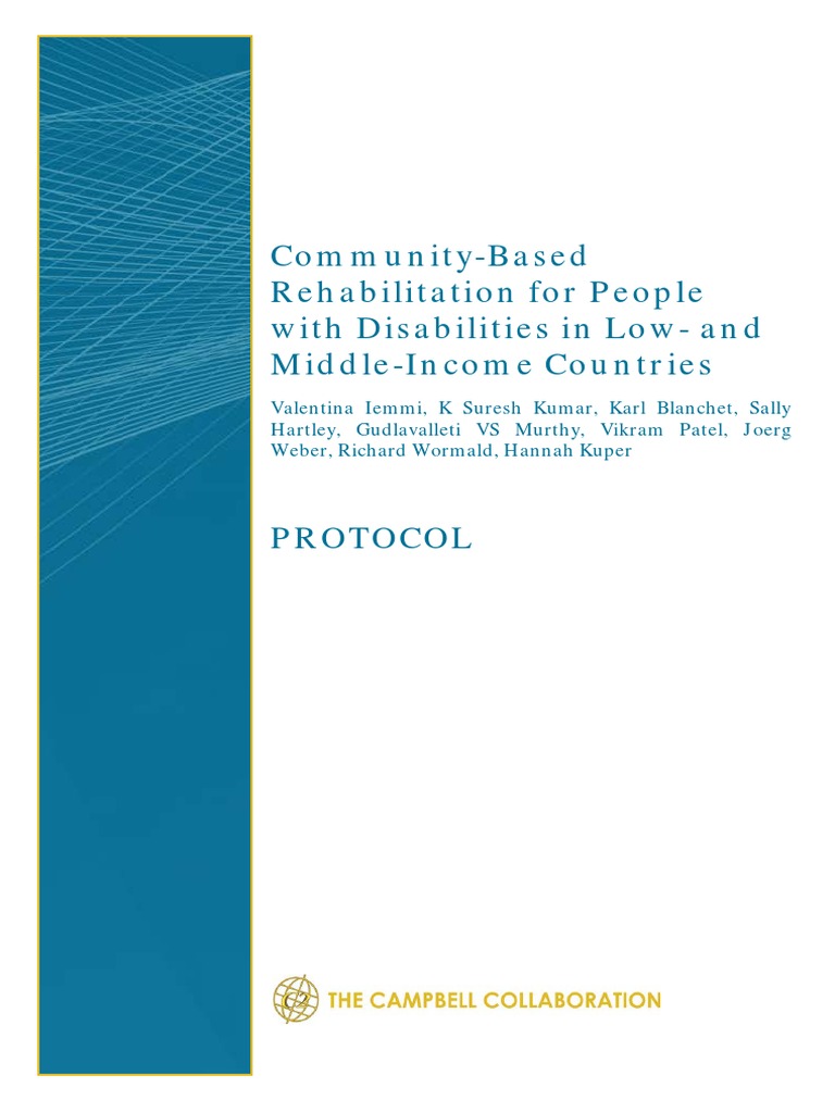 Community-Based Rehabilitation Review | PDF | Systematic Review | Meta ...