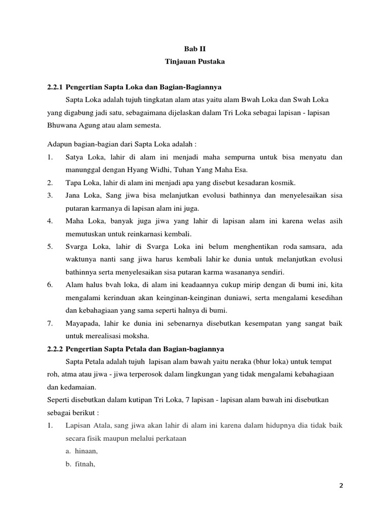 Konsep Sapta Loka Sapta Petala | PDF