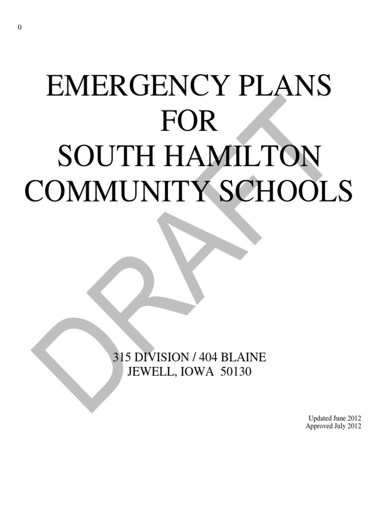 Emergency Plans - Draft June 2013 | PDF | Emergency Medical Services ...