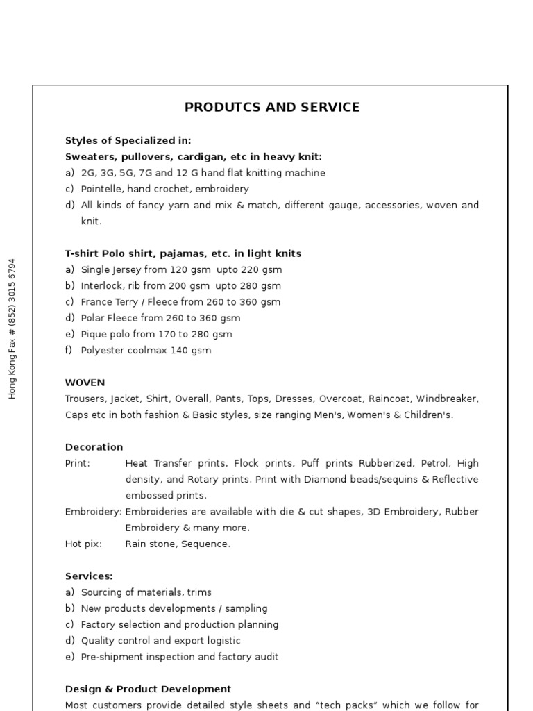 Primatex (Profile) | PDF | Sweater | Softlines (Retail)