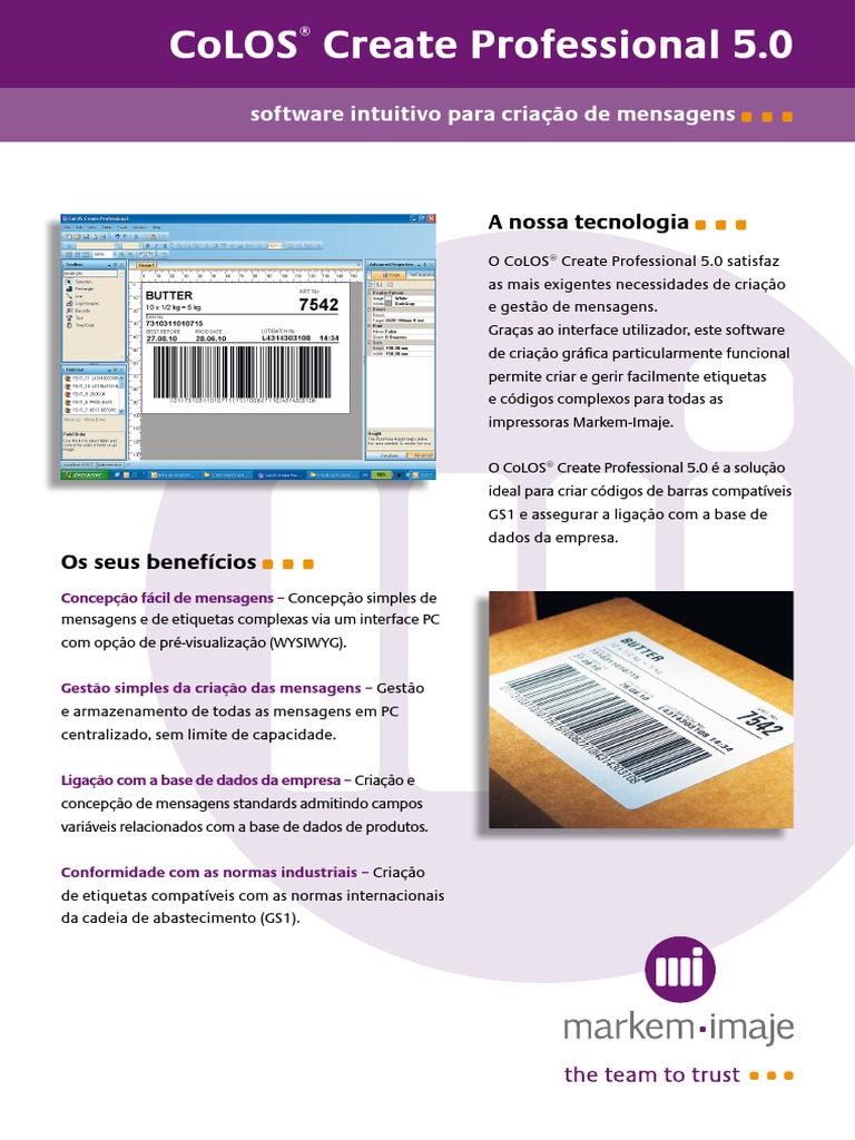 Markem Imaje CoLOS Create Pro 5.0 DS PT C1 | Download grátis PDF ...