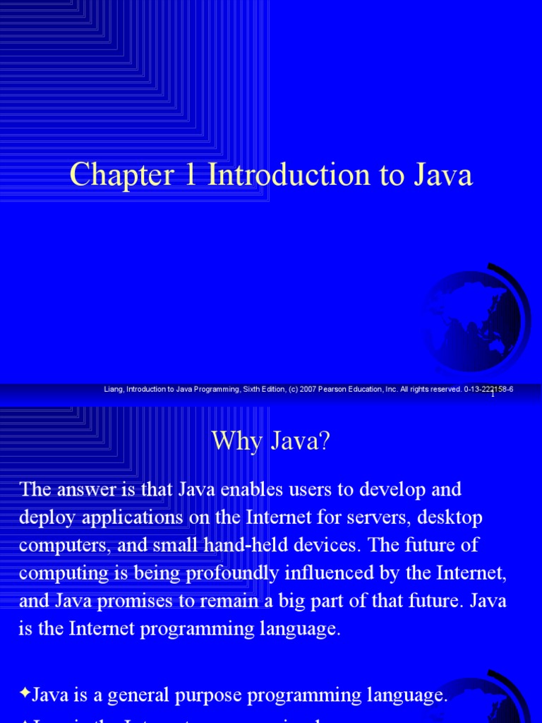 Chapter 1 Introduction To Java | PDF | Java (Programming Language ...