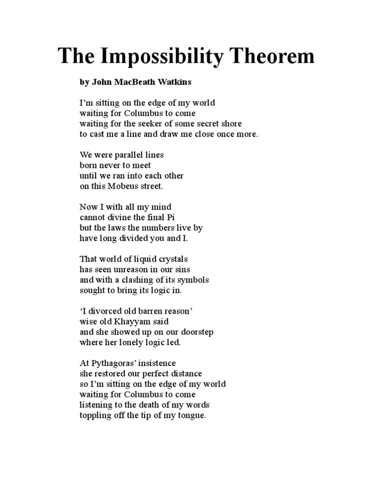 The Impossibility Theorem | PDF
