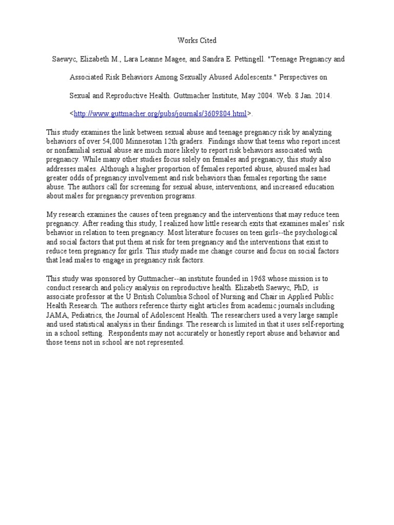 Annotated Bib Example Instructions | PDF | Justification | Educational ...