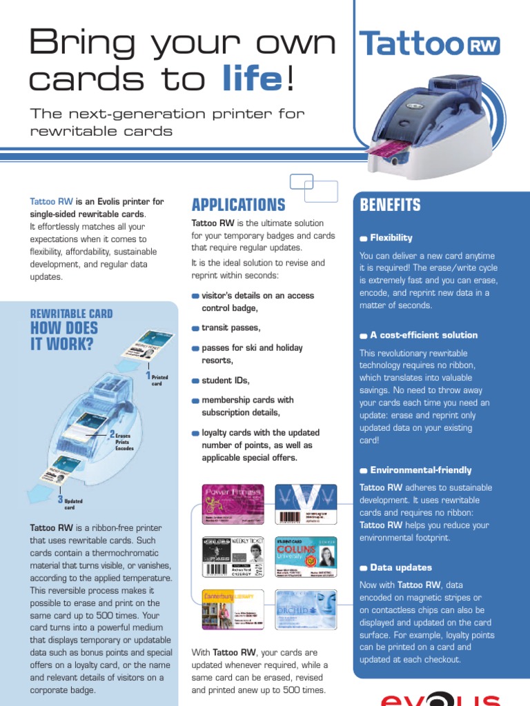 Tattoo RW | PDF | Printer (Computing) | Usb