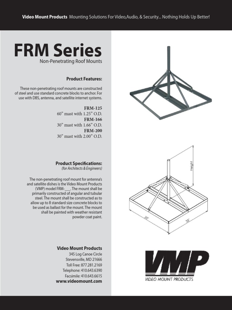 Non-Penetrating Roof Mount Solutions | PDF