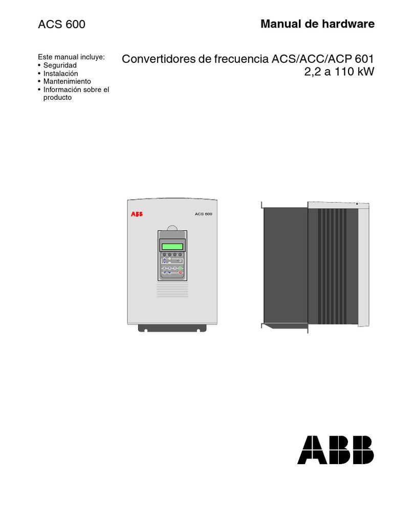 Manual de Hardware Abb Acs600 | PDF | Relé | Fusible (Eléctrico)