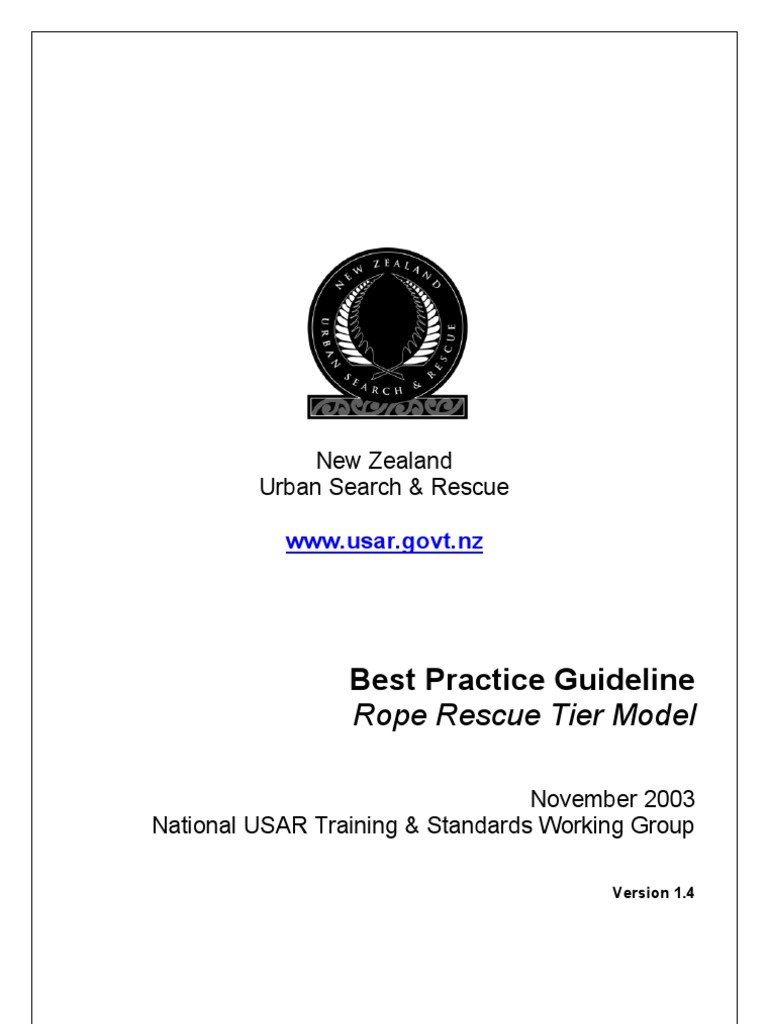 BPG: Rope Rescue Tier Model v1.4 | PDF | Emergency | Search And Rescue