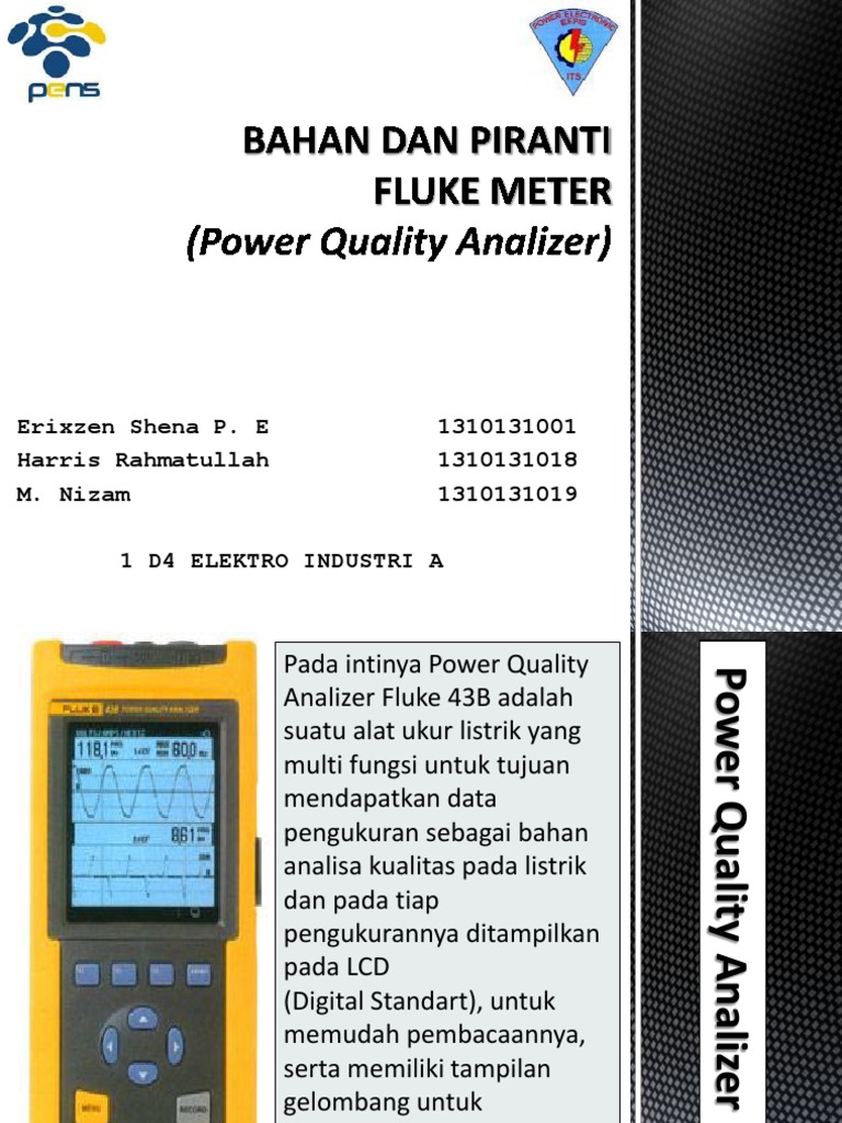 Fluke: Power Quality Analyzer | PDF