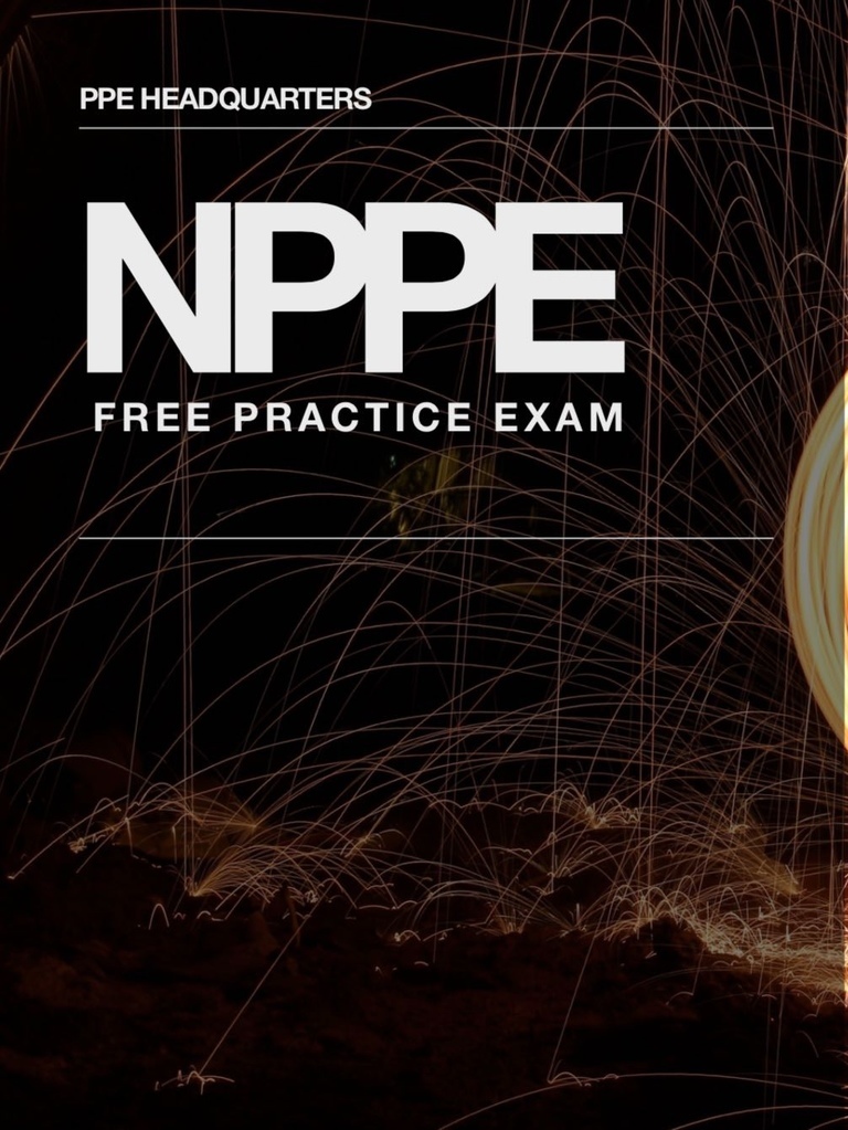 NPPE Exam - Multiple Choice Sample Exam | PDF | Test (Assessment) | Bribery
