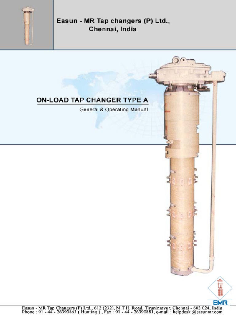 On-Load Tap Changer Operating Manual | PDF | Transformer | Switch