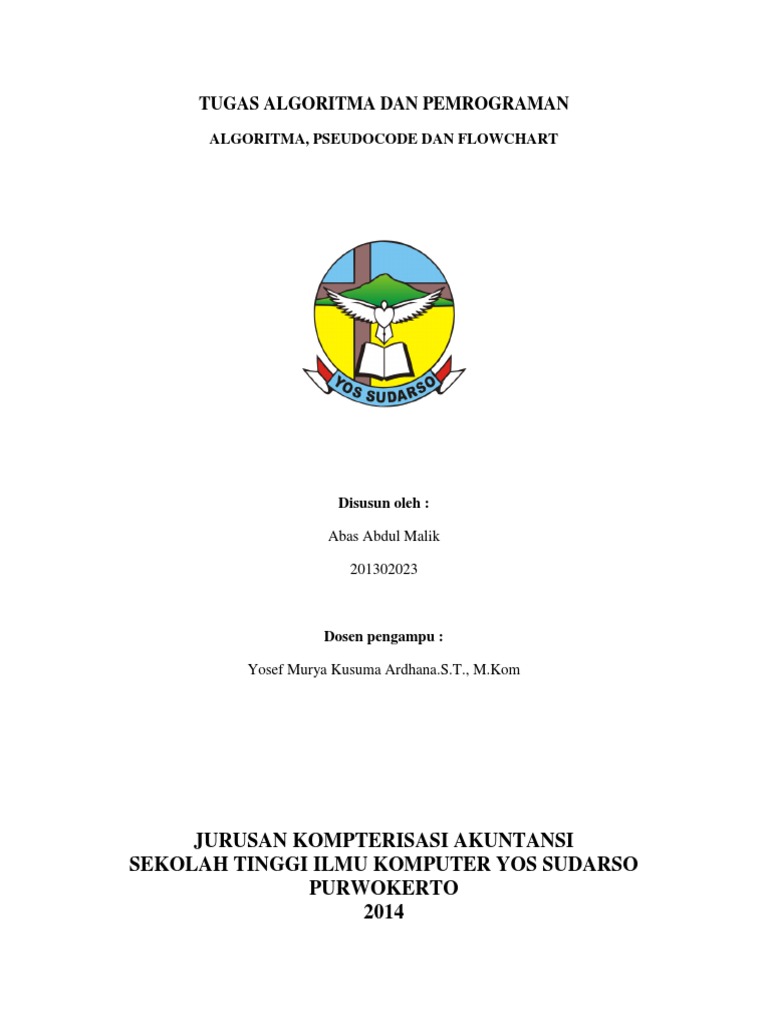 Tugas Algoritma, Pseudocode Dan Flowchart | PDF | Karier & Perkembangan ... Tugas Algoritma, Pseudocode Dan Flowchart | PDF | Karier & Perkembangan ...