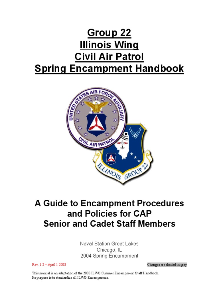 Illinois Wing CAP Spring Encampment Guide | PDF | Civil Air Patrol ...