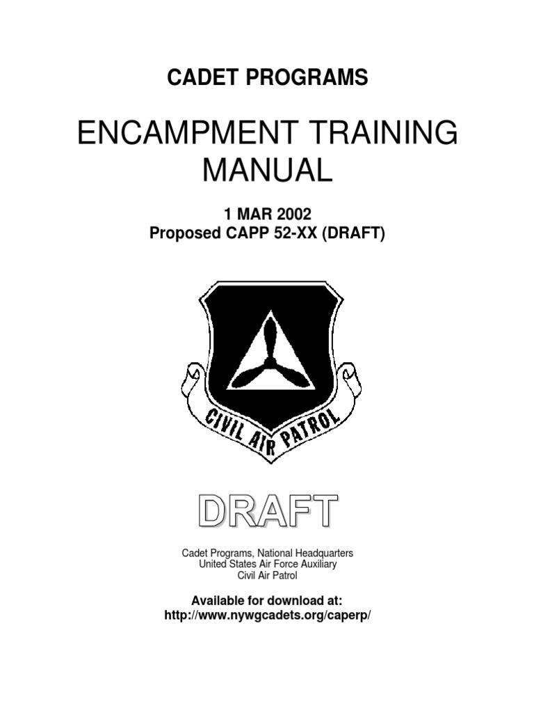 NYWG Encampment Guide (2002) | PDF | Civil Air Patrol | Sergeant
