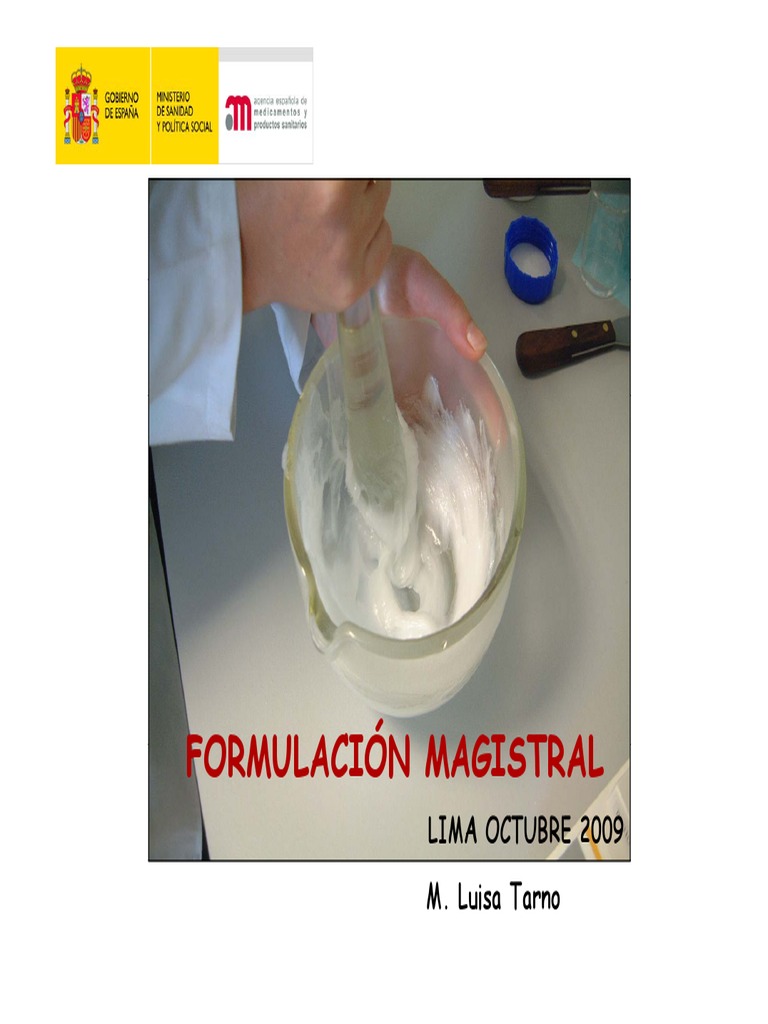 Formulacion Magistral | PDF | Farmacia | Medicamentos con receta