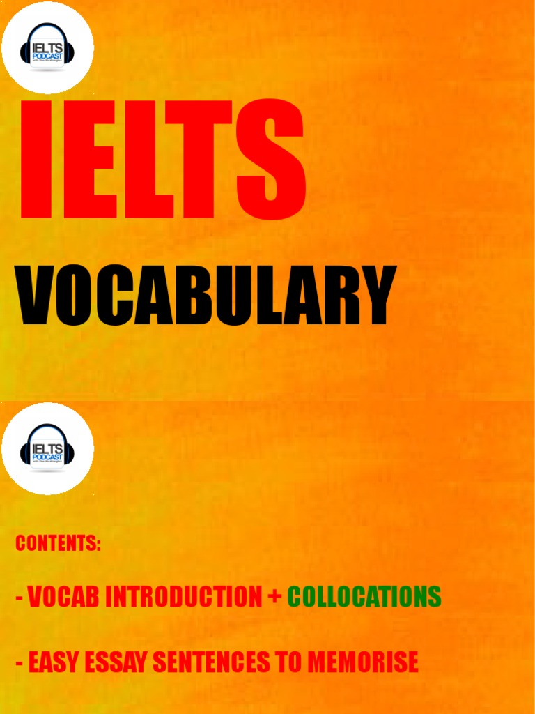 How To Learn IELTS Vocabulary (Collocations and Topic Specific ...