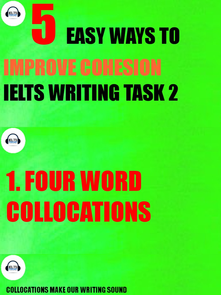 5 Easy Ways To Improve Cohesion in IELTS Writing Task 2 | Unduh gratis ...