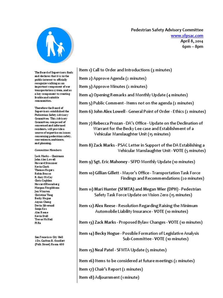 PSAC Agenda | PDF | Government