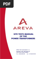 Areva Transformer Manual | PDF | Transformer | Relay
