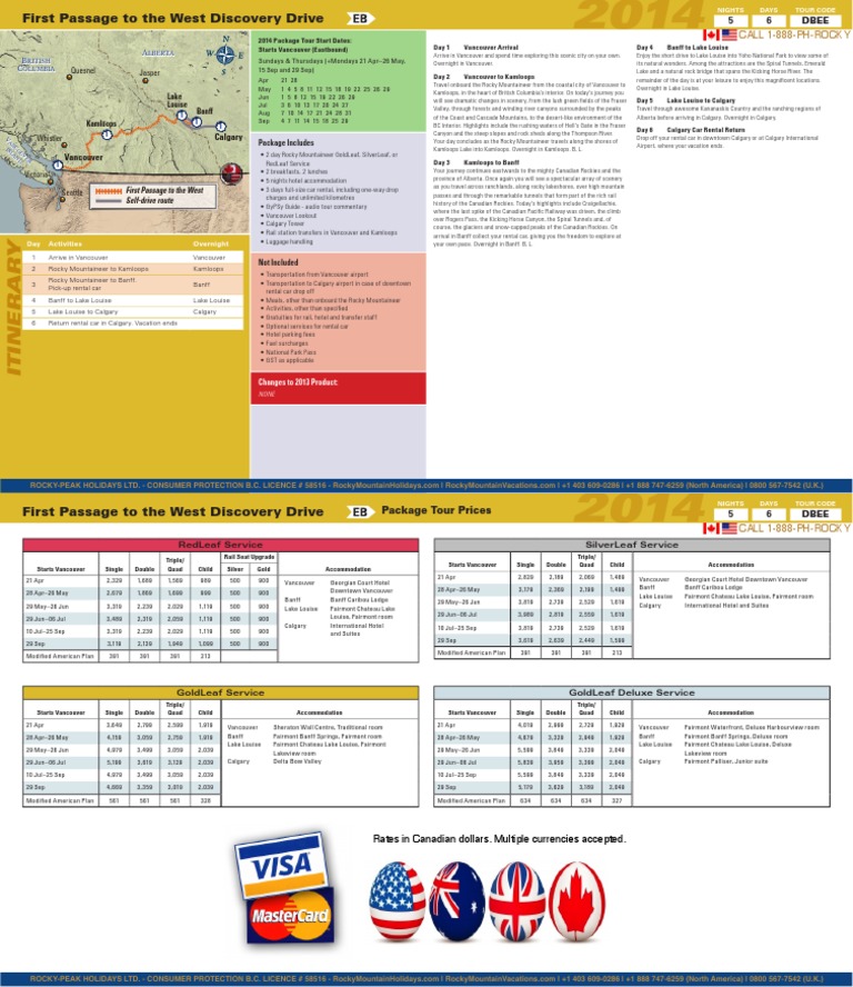 2014 First Passage West Discovery Pdf Railway Transport