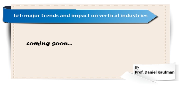 IoT - Major Trends and Impact On Vertical Industries | PDF | Computers
