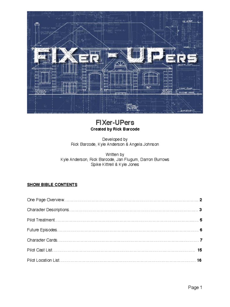 Fixer-Upers: Created by Rick Barcode" | PDF | Leisure