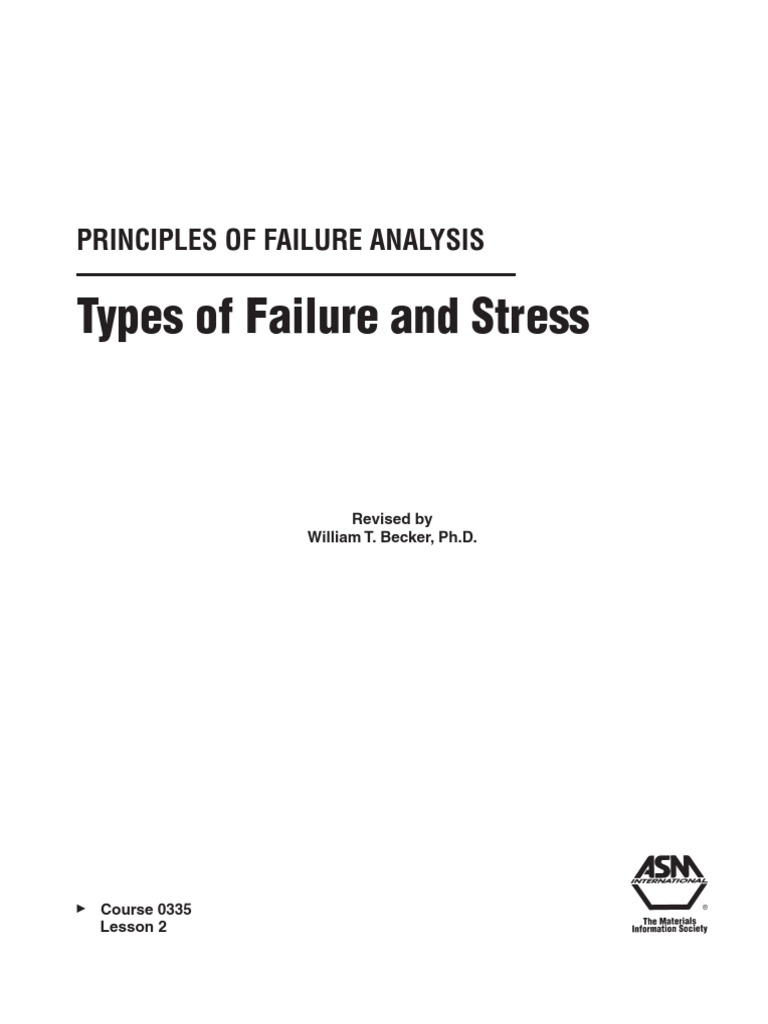 Lesson 2 - Types of Failure and Stress PDF | PDF | Deformation ...